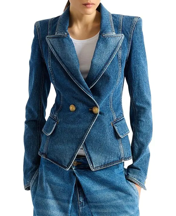 Balmain Denim 2-button Jacket - Blue
