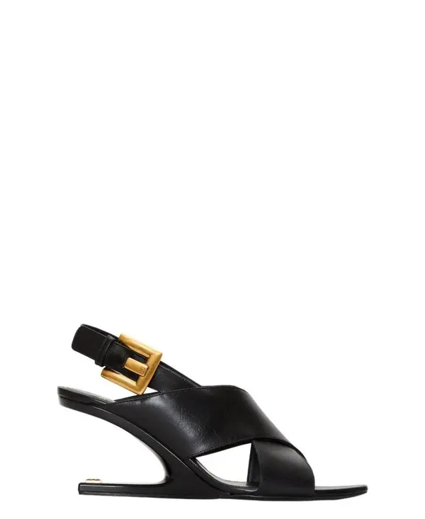 Balmain Anthem Smooth Leather Sandals