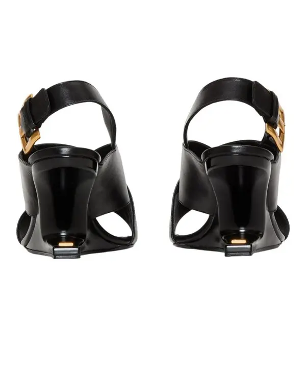 Balmain Anthem Smooth Leather Sandals