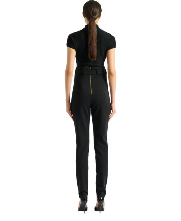 Balmain Ribbed Knit Halterneck Top