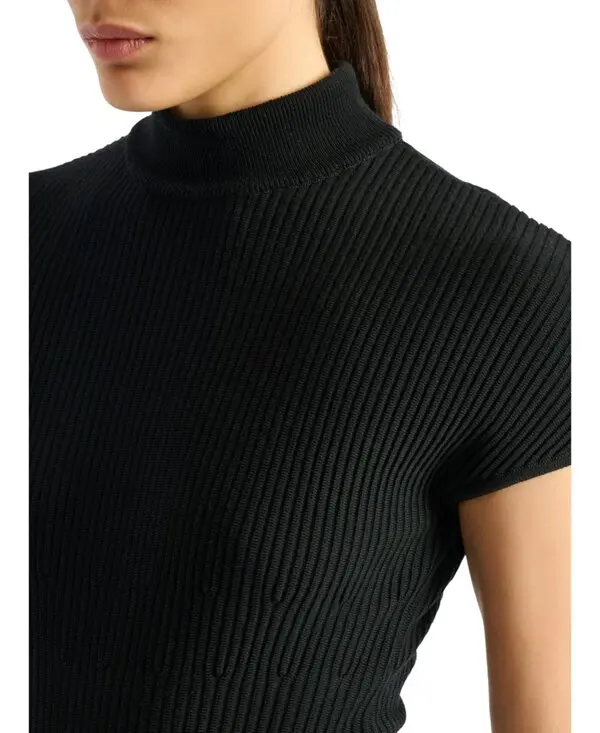 Balmain Ribbed Knit Halterneck Top