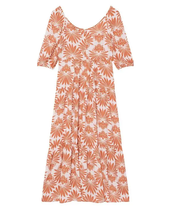 Mint Velvet Floral V-neck Midi Dress