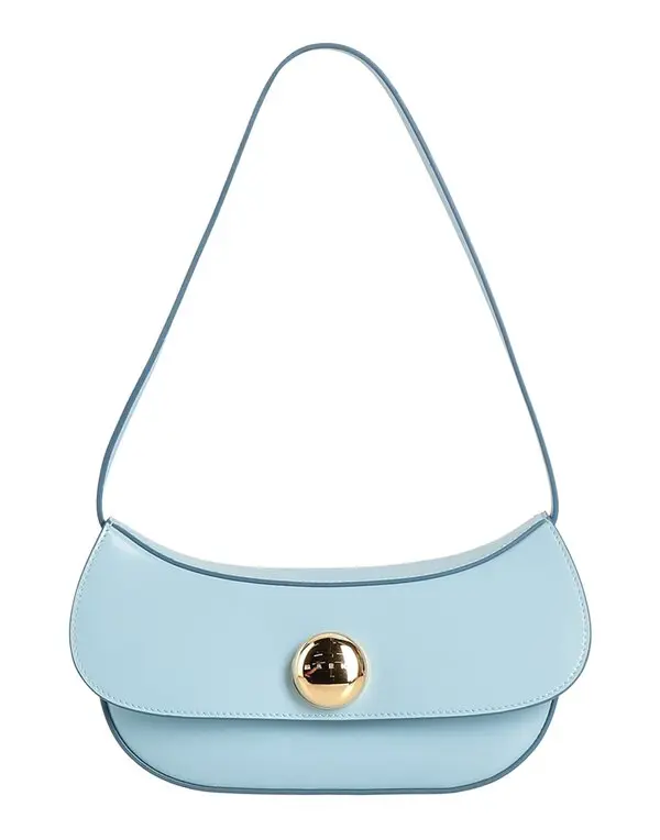 Marni Glossed-leather Hobo Bag - Blue