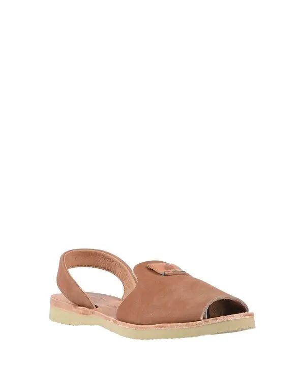 SATORISAN Leather Slingback Sandals With Buckle Fastening