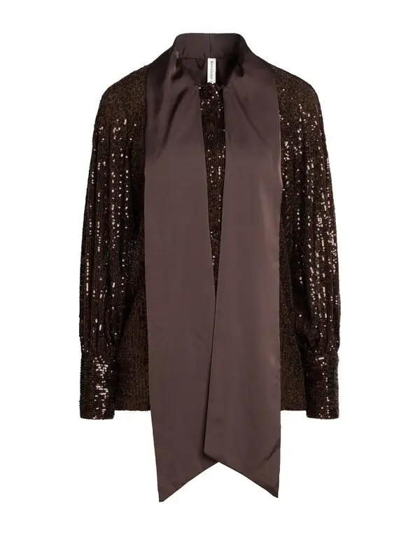 TENSIONE IN Shirt Dark Size Polyester, Elastane