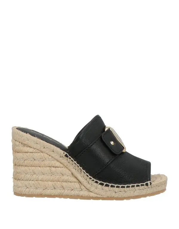 FERRAGAMO Kamora Leather Espadrille Wedge Sandals