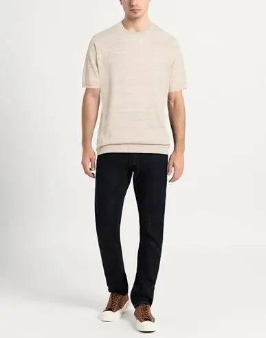 FILIPPO DE LAURENTIIS Linen And Cotton Short Sleeve Sweater