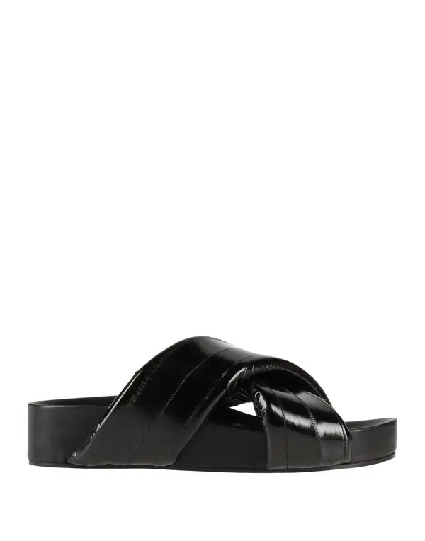 JIL SANDER Patent Leather Sandals