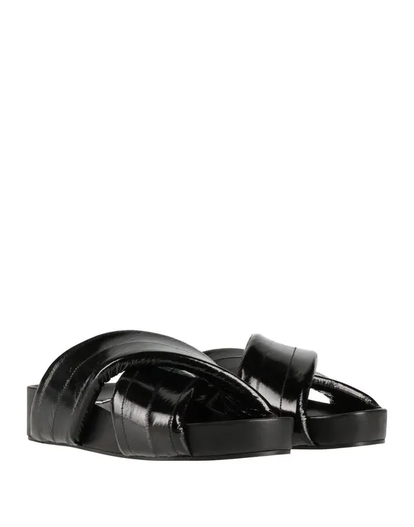 JIL SANDER Patent Leather Sandals