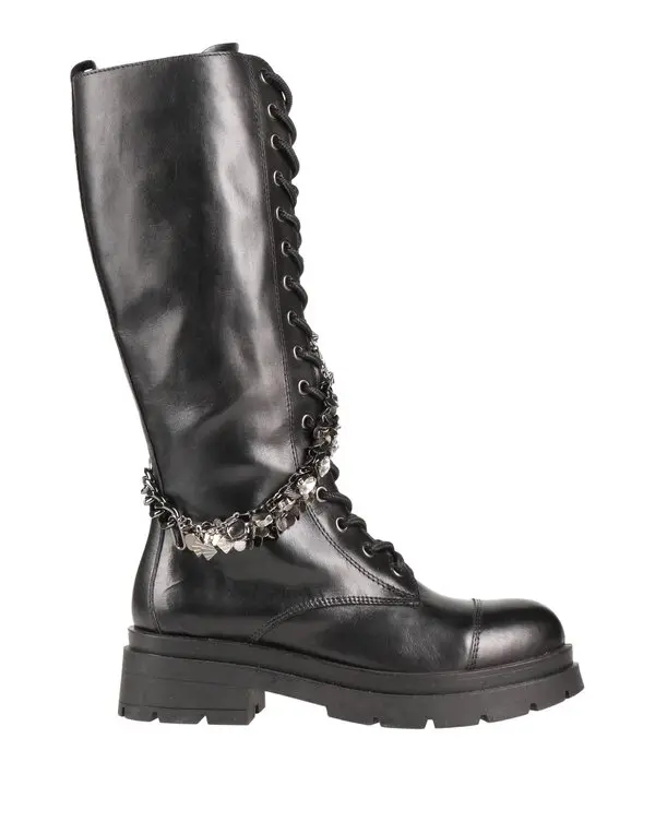 TOSCA BLU Leather Boots With Embellishments