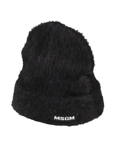 MSGM Hat Size Polyamide, Wool, Acrylic - Black