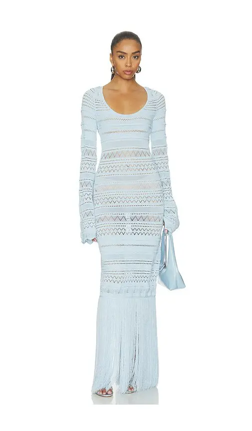 Devon Windsor Uma Dress In Baby Blue - Celeste
