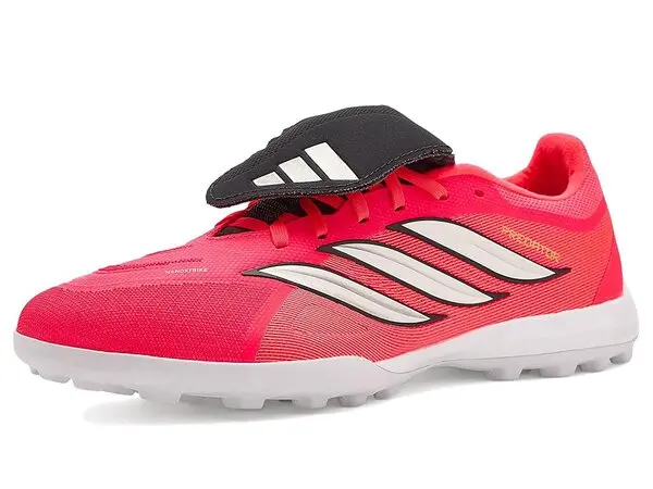 Adidas Predator League Fold-over Tongue Turf Football Boots Soccer Shoes Solar Turbo/thermal Chrome/core Black - Red