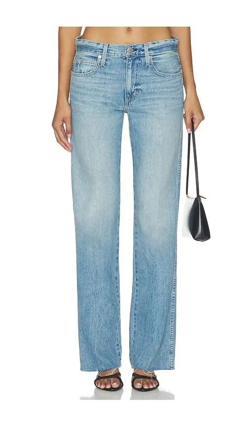 AMO Marcenia Wide Leg Jeans In Blue - Hush