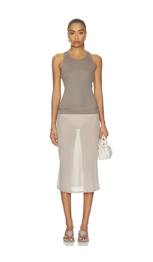 Commando Better Than Basic Rib Tank In Taupe