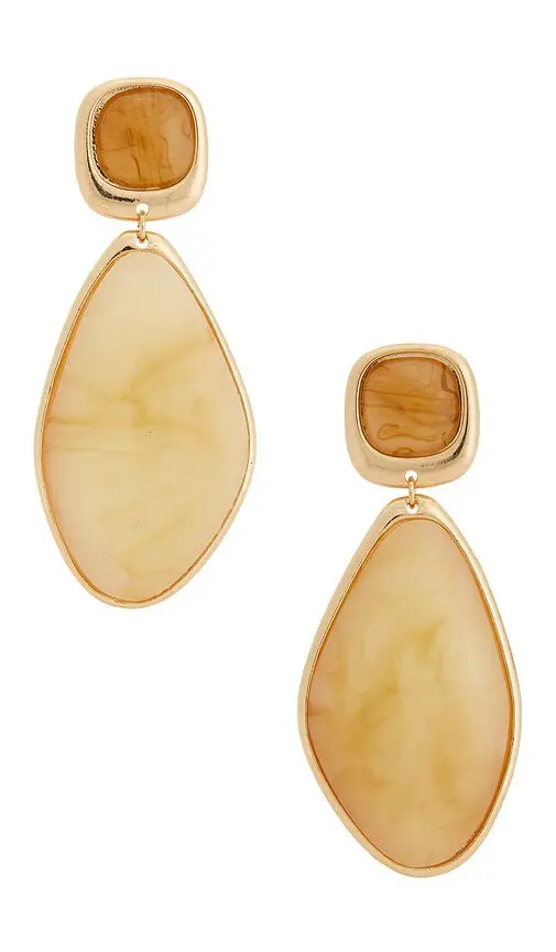LOVERS AND FRIENDS Greer Earrings In Metallic - Gold