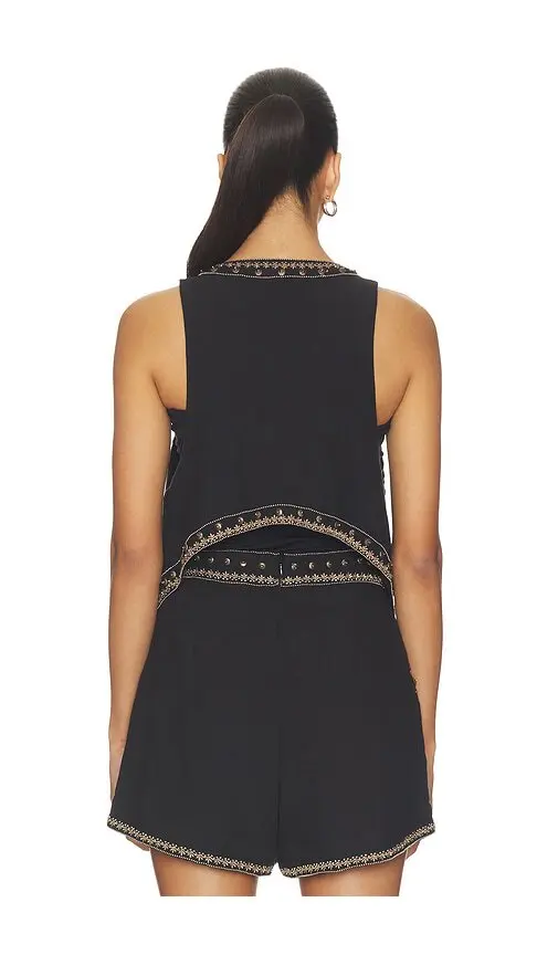 SPELL Night Sky Vest In Black