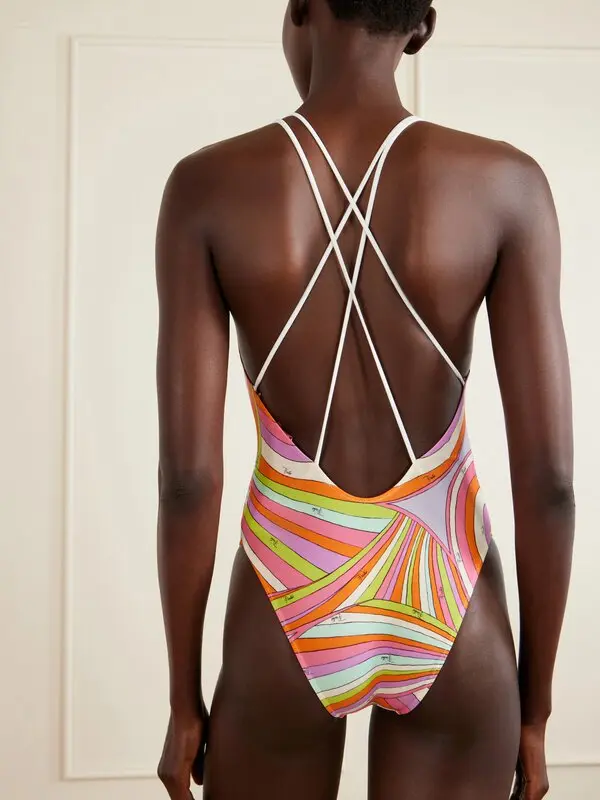 Emilio Pucci Printed One-piece Swimsuit - Pink