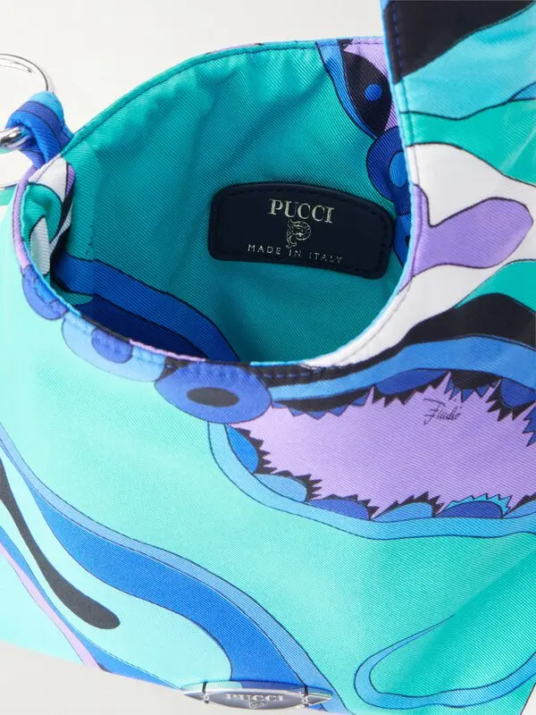Emilio Pucci Emilio Printed Silk Twill Clutch Bag