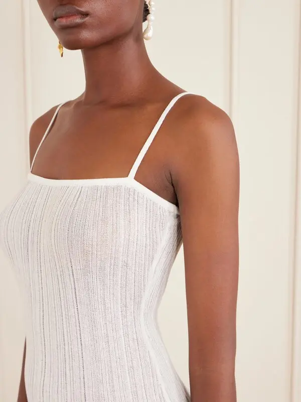 HAIGHT. Ivana Ribbed-knit Top