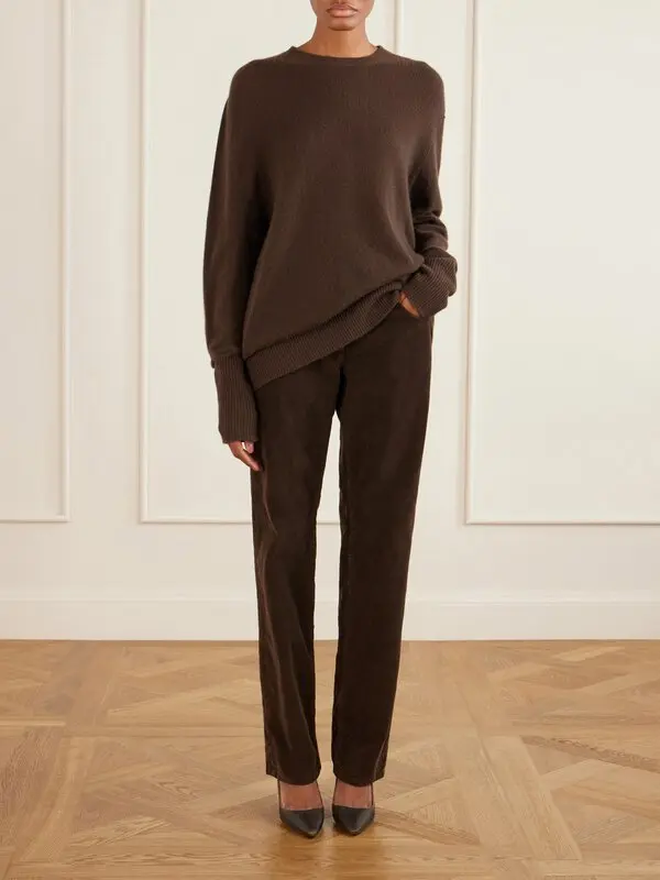 THE ROW Liisa Waxed Suede Pumps