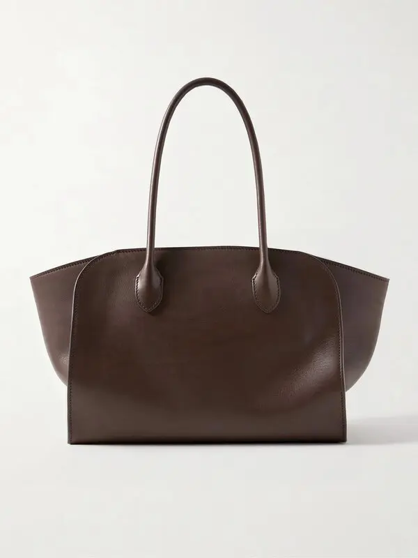 THE ROW Marlo 12 Leather Tote - Brown