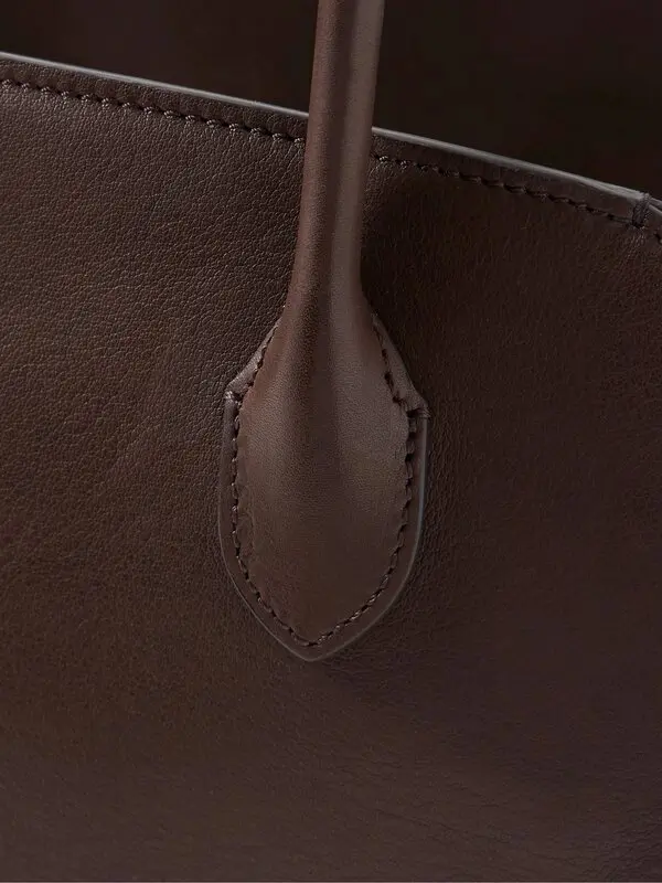 THE ROW Marlo 12 Leather Tote - Brown