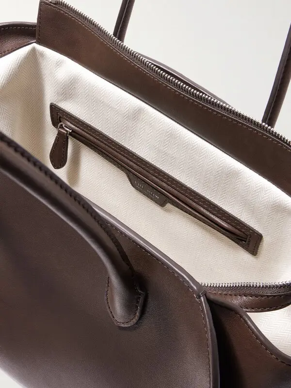 THE ROW Marlo 12 Leather Tote - Brown