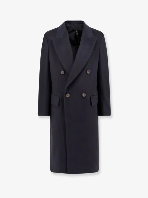 HEVO Cashmere Coat With Satin Lining