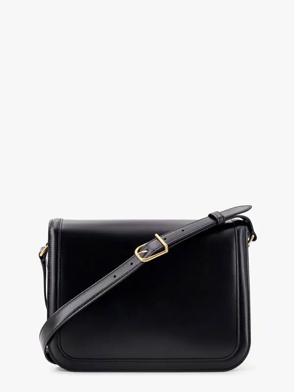 Valentino Garavani 9to5 Leather Shoulder Bag With Vlogo Signature - Black