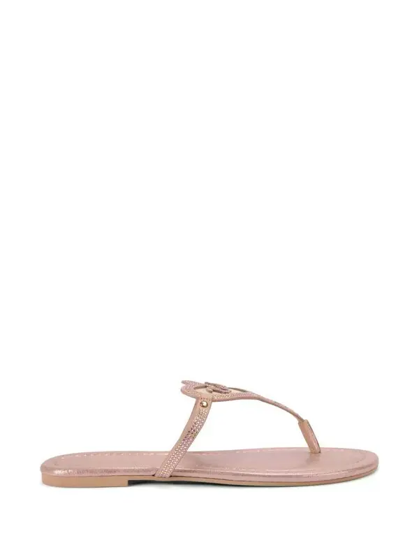 Kurt Geiger Crystal Heart T-bar Sandals - Pink