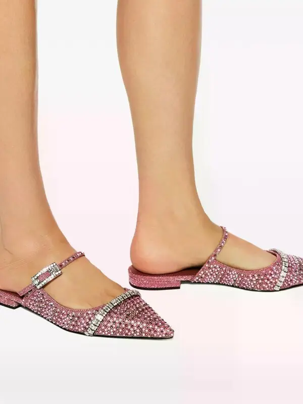 Kurt Geiger Crystal Embellished Flat Mules