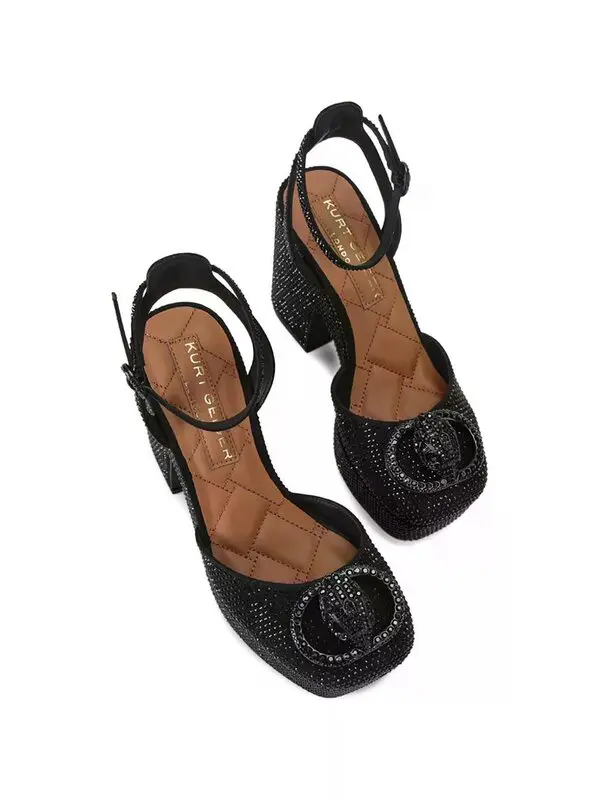 Kurt Geiger Chelsea Crystal-embellished Platform Sandals