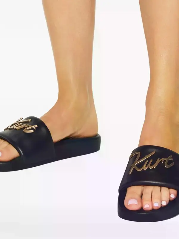 Kurt Geiger Cursive Branding Kurt Sandals