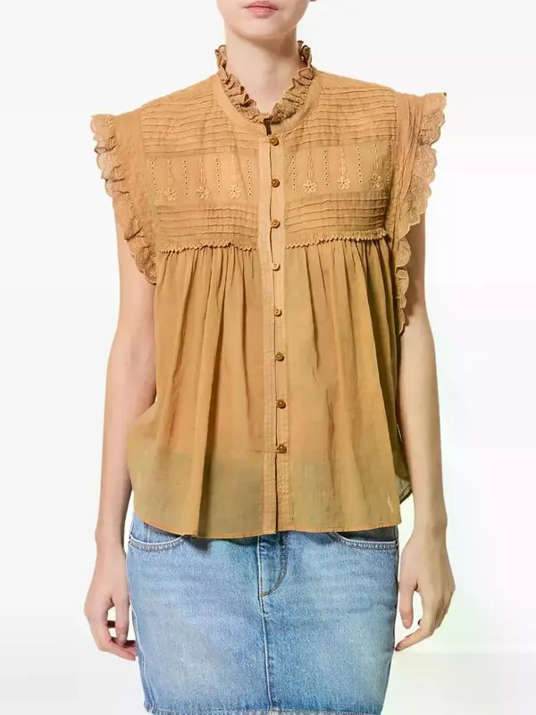 MARANT ETOILE Dersia" Sleeveless High Neck Top