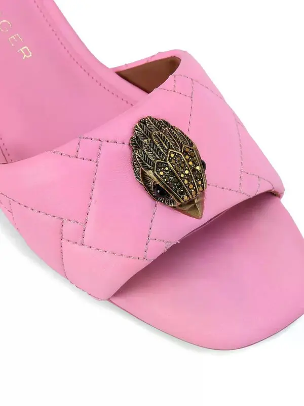Kurt Geiger Quilted Eagle Head Sandals