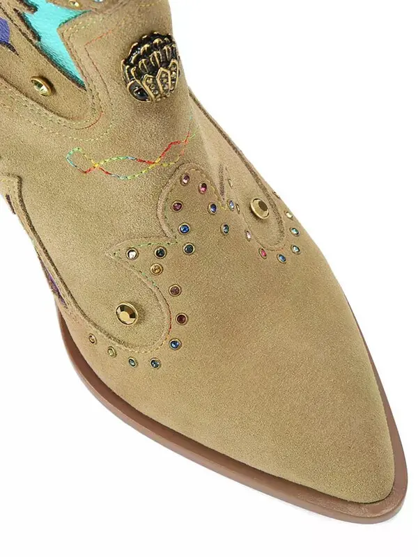 Kurt Geiger Kensington Embellished Suede Boots