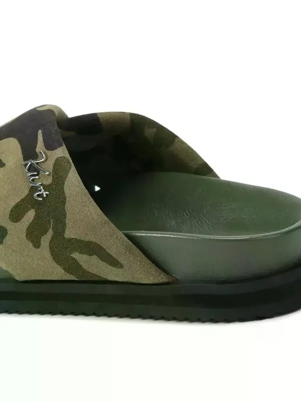 Kurt Geiger Baron Camouflage Sandals - Green