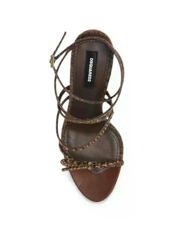 Dsquared2 Classic Check Bow Detail Sandals