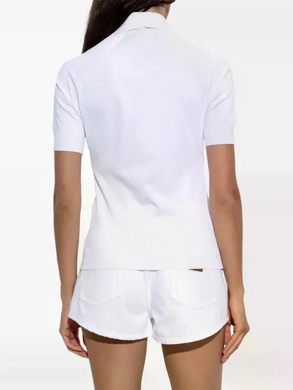 Dolce & Gabbana Crystal Button Polo Shirt