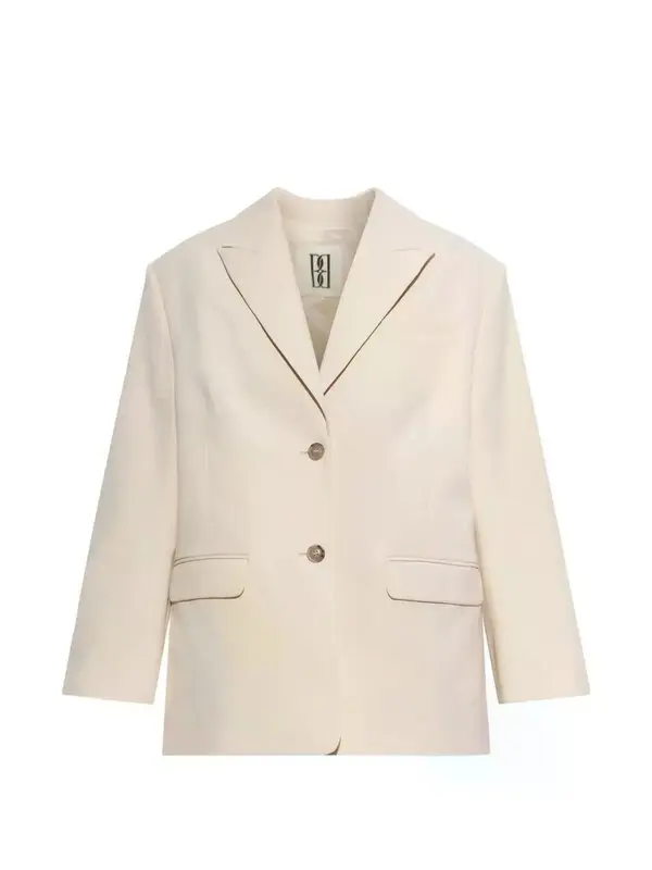 BY MALENE BIRGER Adele Single-breasted Peak-lapel Blazer - Neutrals