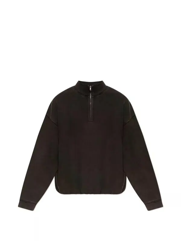 REPRESENT Initial Quarter-zip Sweatshirt - Brown