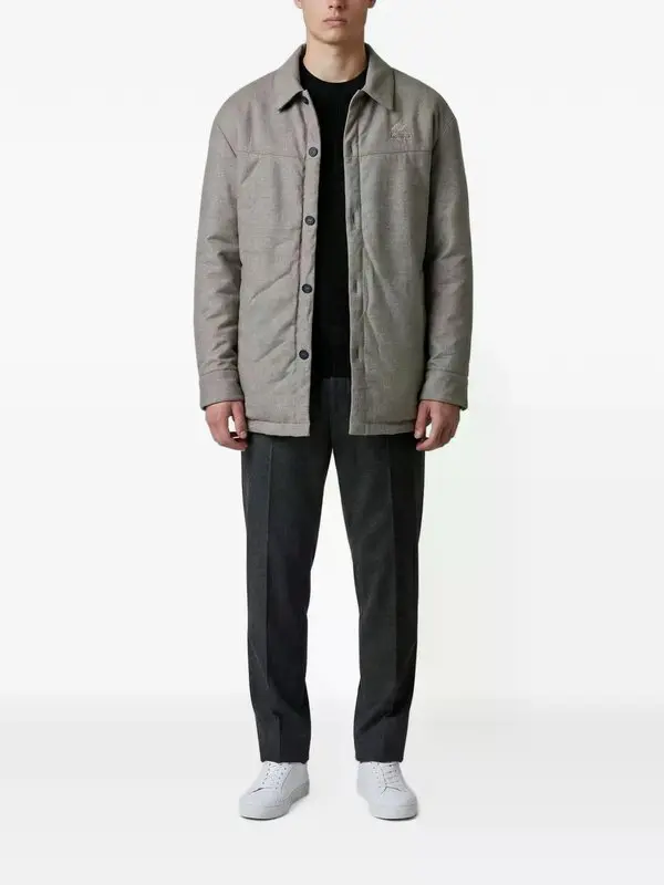 Kiton Logo Patch Coat