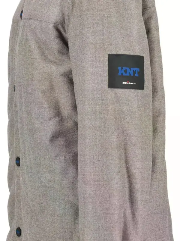Kiton Logo Patch Coat