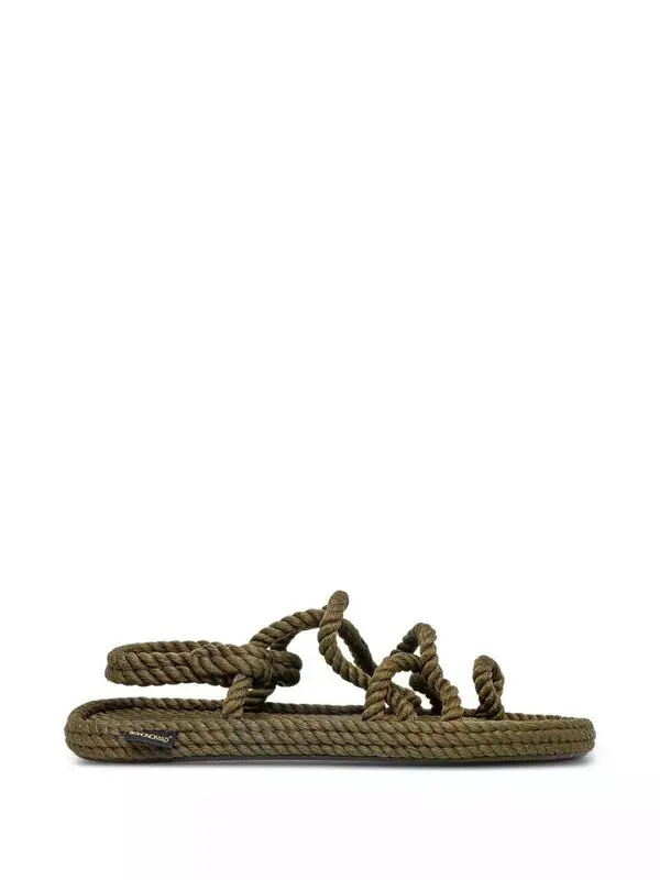 BOHONOMAD Ibiza Rope Slingback Sandals - Green