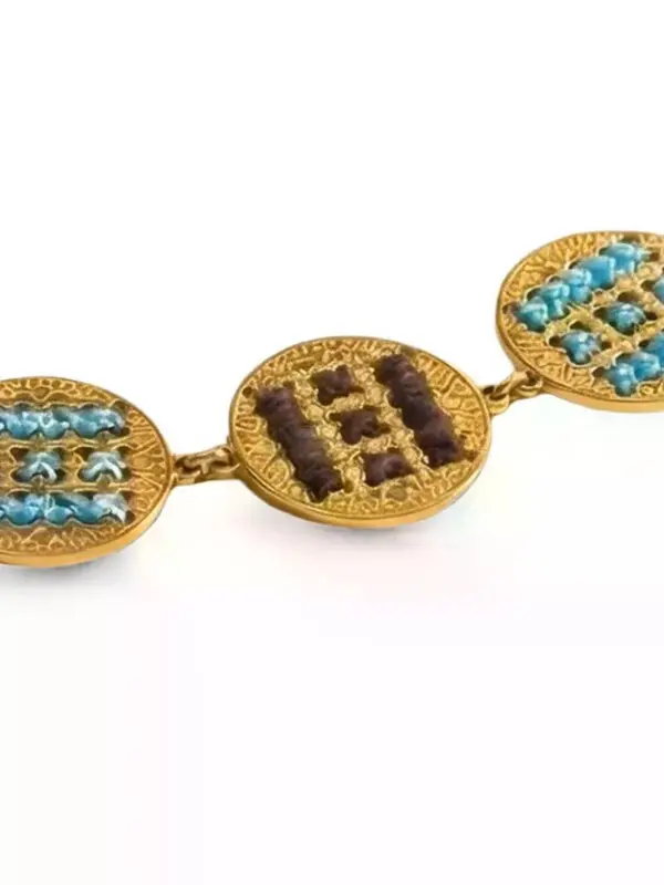 L'EIGHT STUDIO Embroidered Medallion Choker
