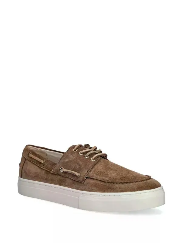VAGABOND SHOEMAKERS Paul 2.0 Suede Lace-up Boat Shoes - Brown