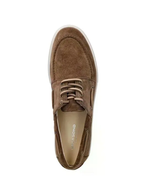 VAGABOND SHOEMAKERS Paul 2.0 Suede Lace-up Boat Shoes - Brown