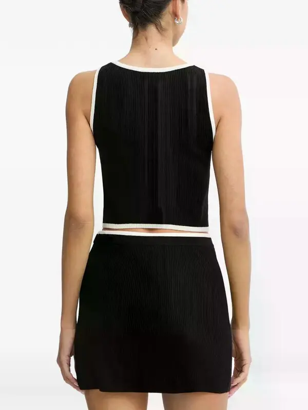 From Future Contrast Trim Top
