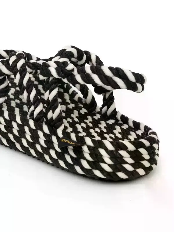 BOHONOMAD Bodrum Rope-detail Sandals - Black